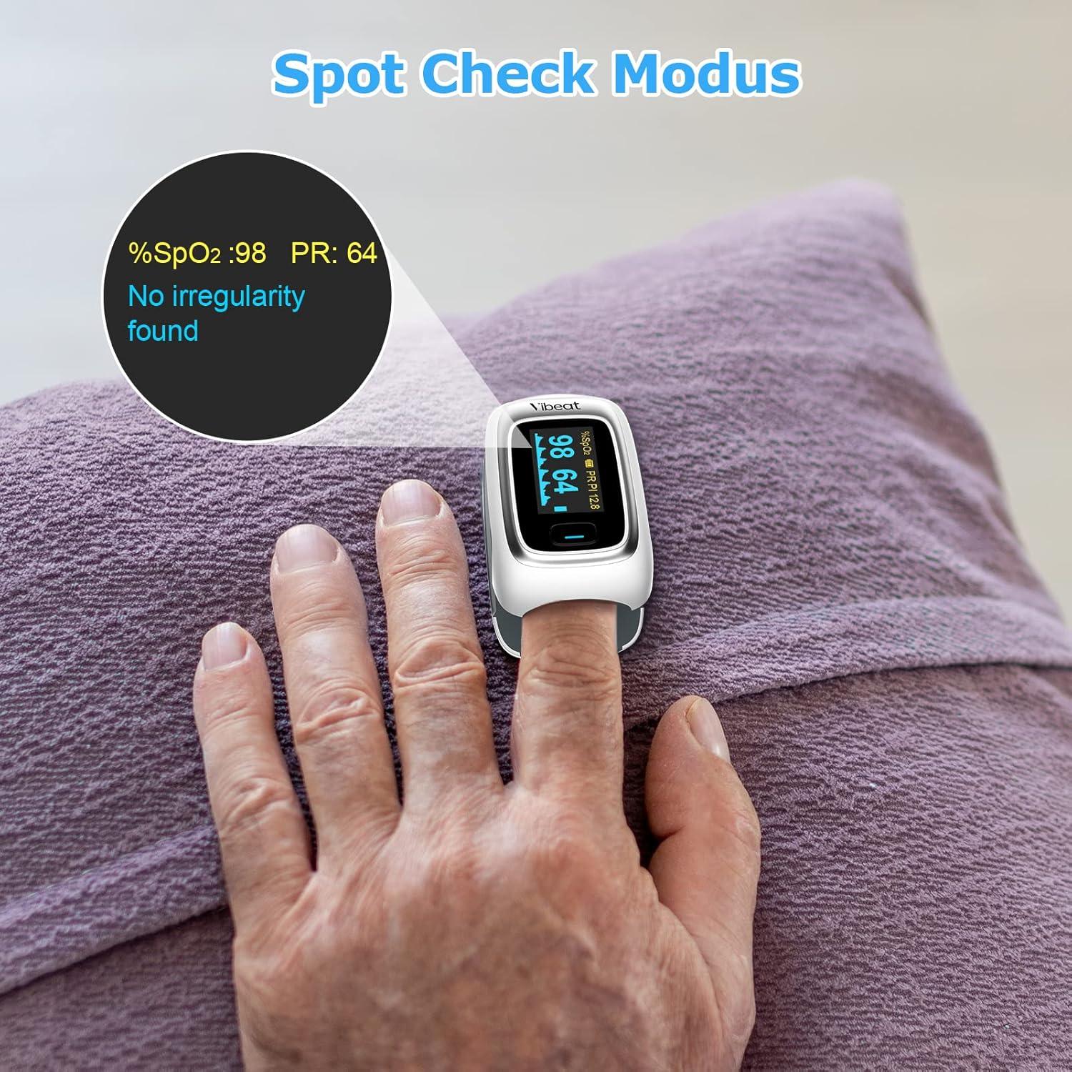 Buy Vibeat Pulse Oximeter - Accurate Oxygen Saturation & Heart Rate ...