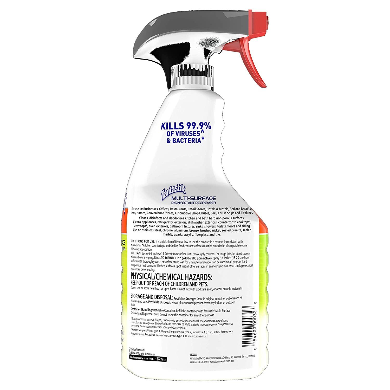 SC Johnson Professional Fantastik Multi-Surface Cleaner & Disinfectant ...