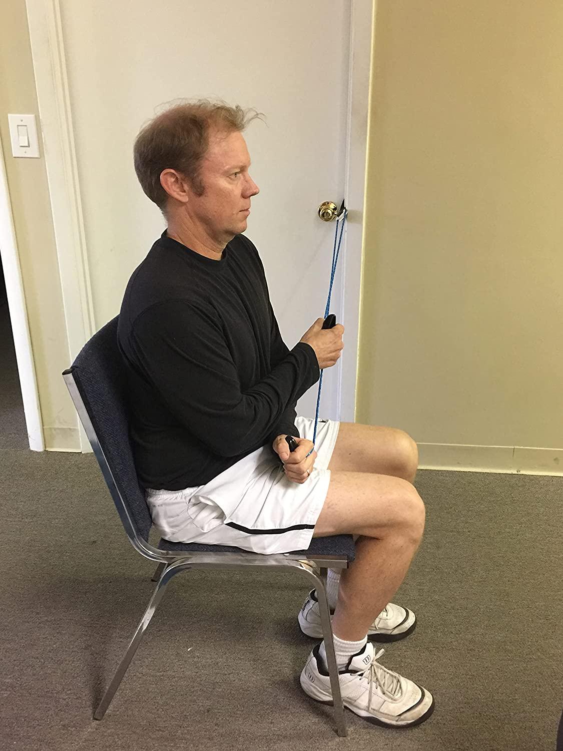 Therapists Choice Shoulder Pulley - Over the Door with Exercise Guide ...