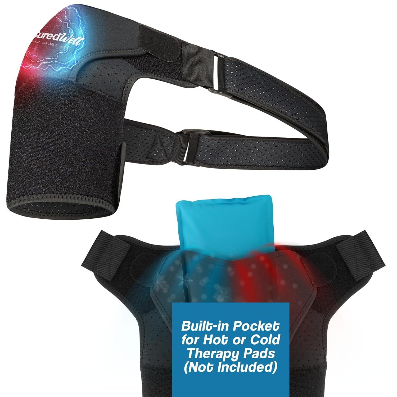 Shoulder Brace Sling for Men & Women - Adjustable Support for Torn ...