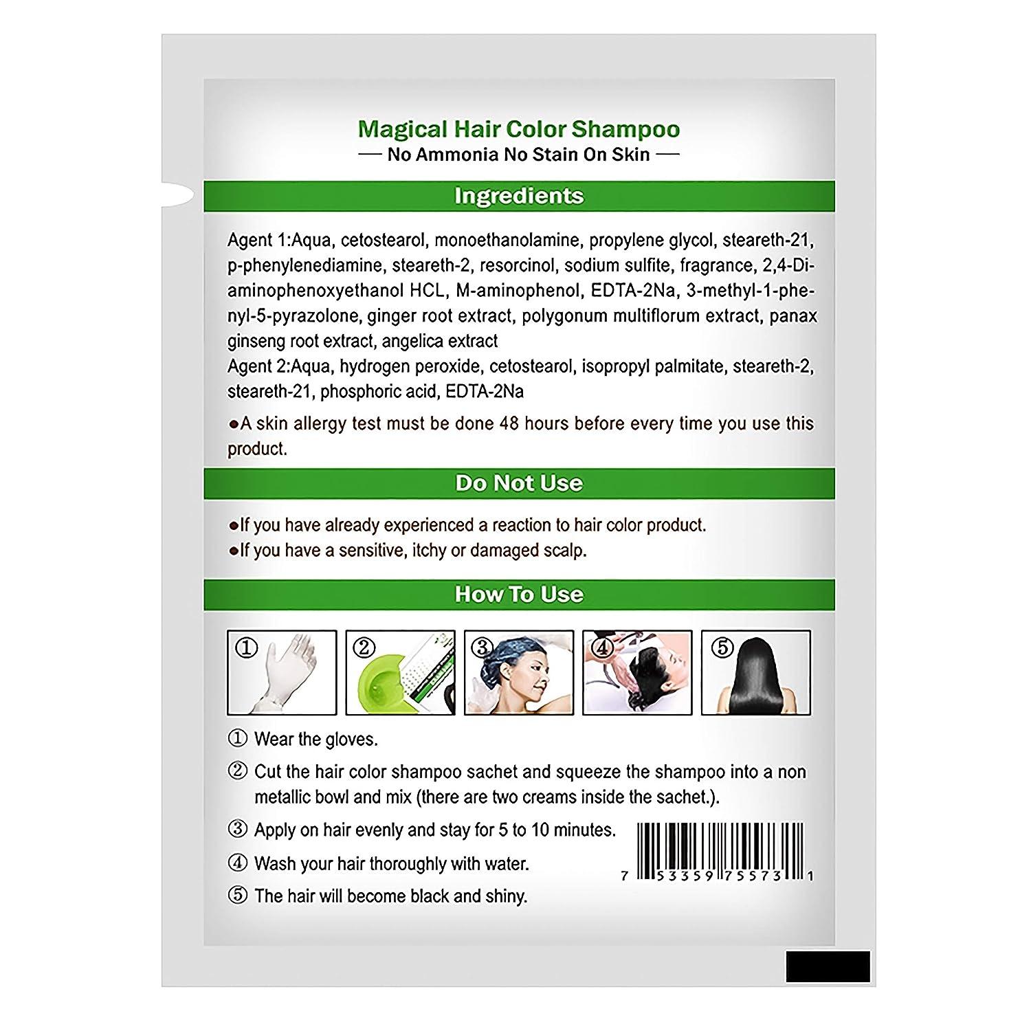 Biogreen Roots Shampoo 125ml - Natural Black Hair Color for Men and ...