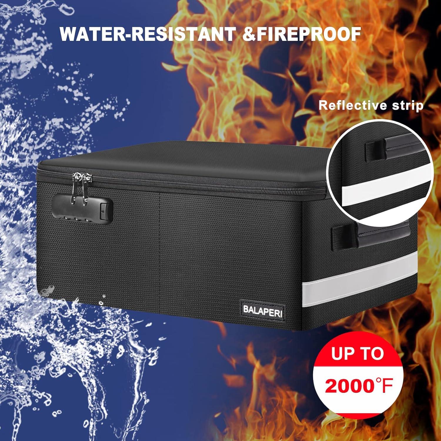 Fireproof Photo Storage Box with Lock - 16 Multi-Colored Cases ...