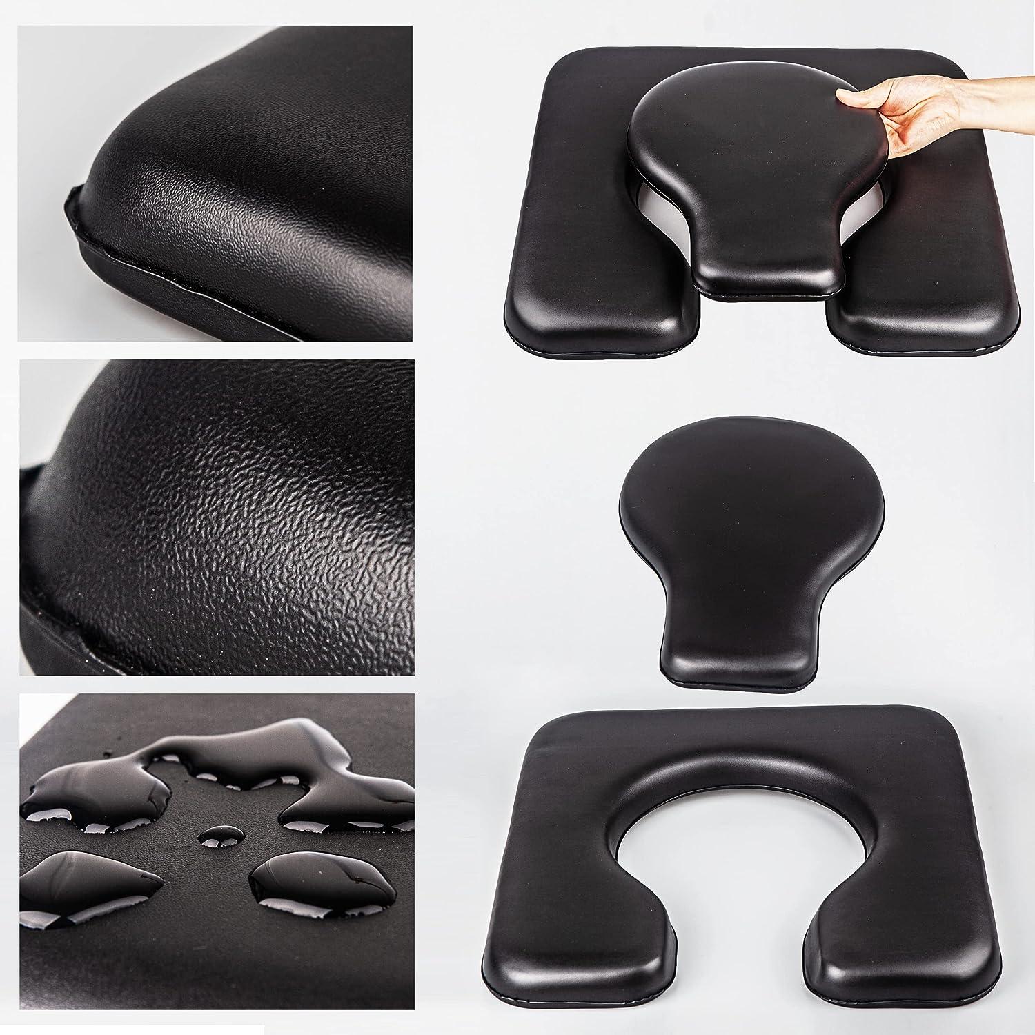 Thick Sponge Padded Commode Chair Cushion with Waterproof Cover ...