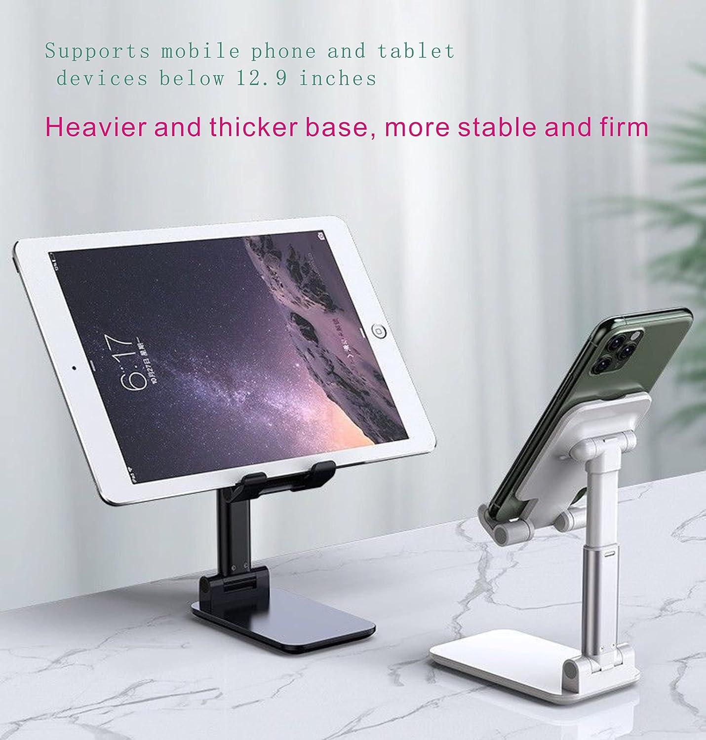 Cell Phone Stand Adjustable Angle and Height of Desktop Phone Stand ...