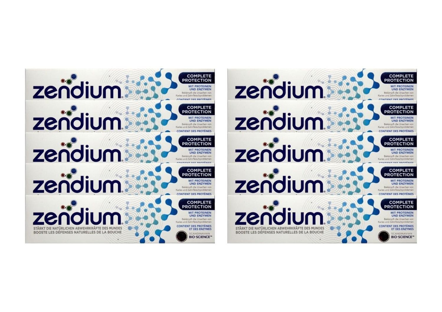 Buy 10x Zendium Complete Protection Toothpaste with Proteins & Enzymes ...