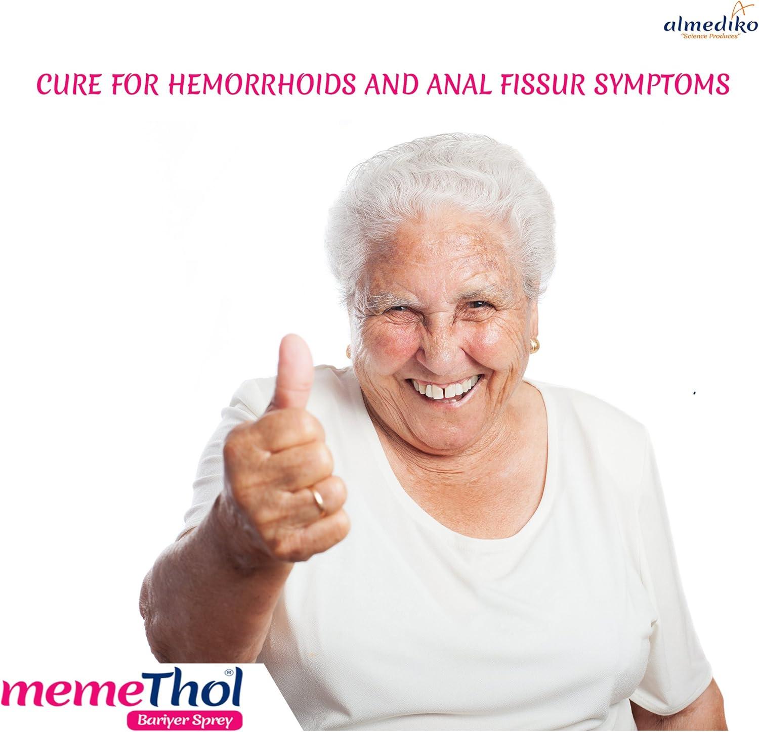 Memethol Hemorrhoids Barrier Spray - Fast Relief and Protection ...