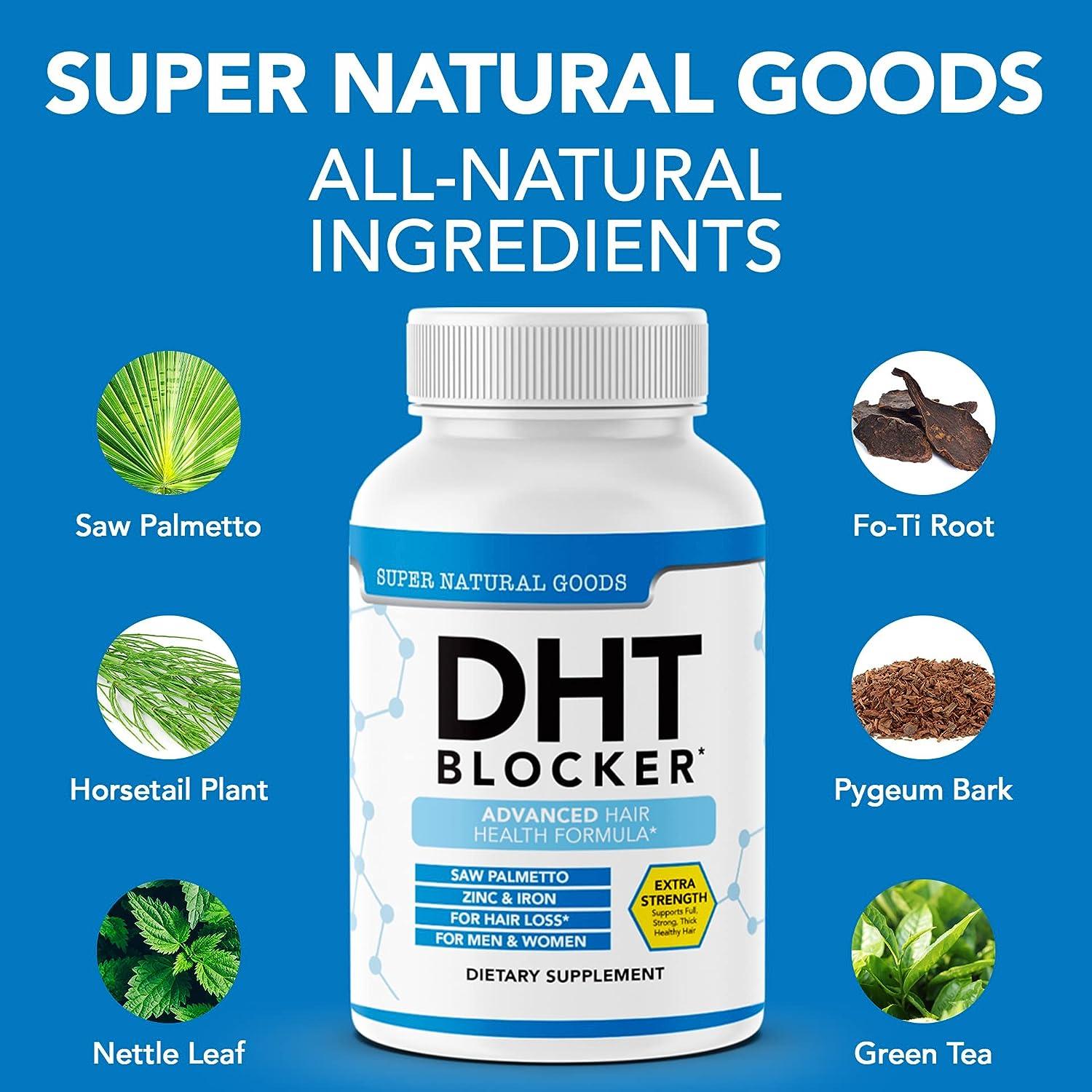 DHT Blocker Hair Growth Supplement for Men & Women - Saw Palmetto ...