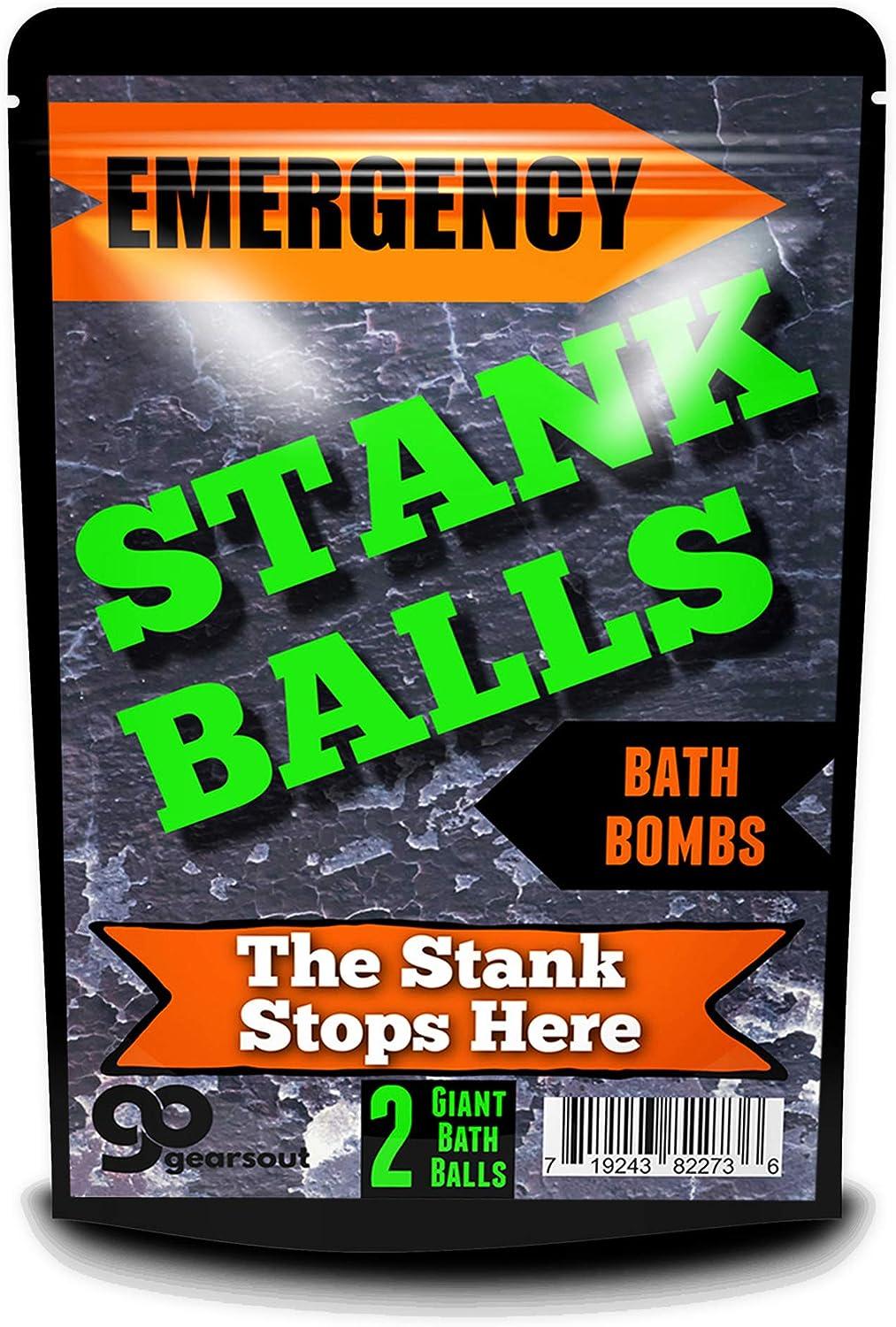 Emergency Stank Balls XL Bath Bombs - Handcrafted in USA, Black & Green ...