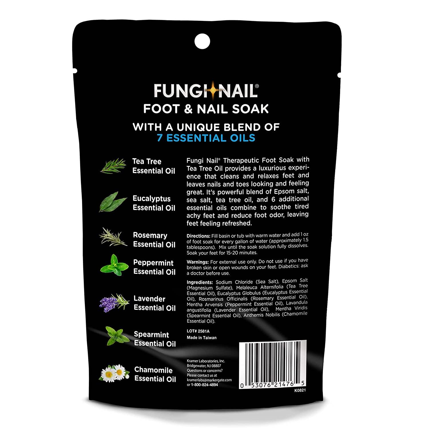 Fungi-Nail Foot & Nail Soak with Tea Tree Oil - Moisturize, Reduce Foot ...