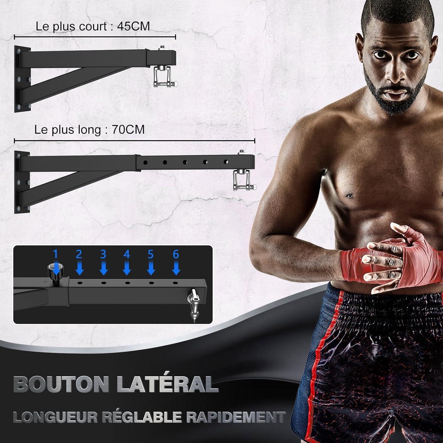 Imaycc BoxSack Heavy Load Punching Bag Stand | Adjustable Wall Bracket ...