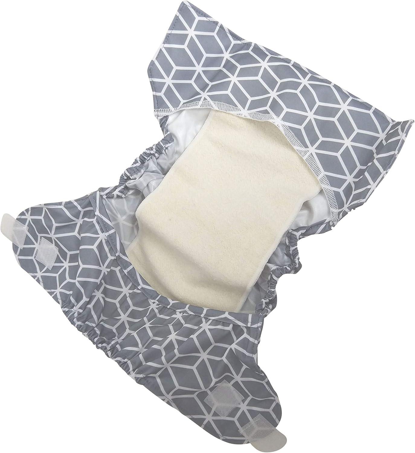 Earthtopia Set of 5 Washable Hemp & Cotton Diaper Inserts | Natural ...