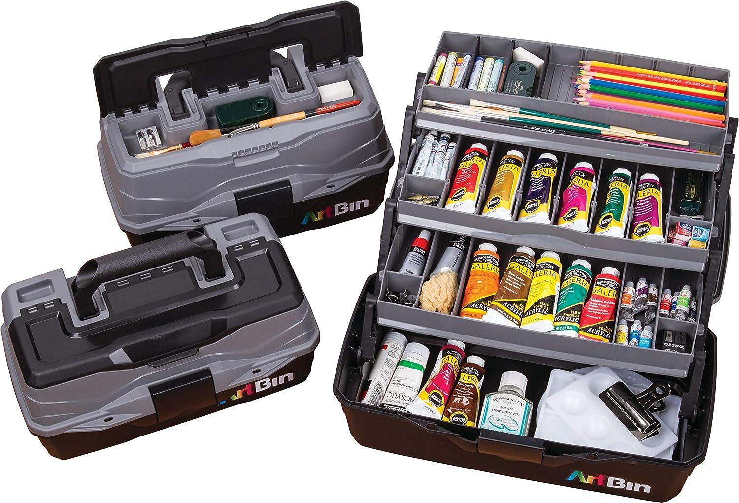 ArtBin 6893AG 3-Tray Art Supply Box Portable Art & Craft Organizer with ...