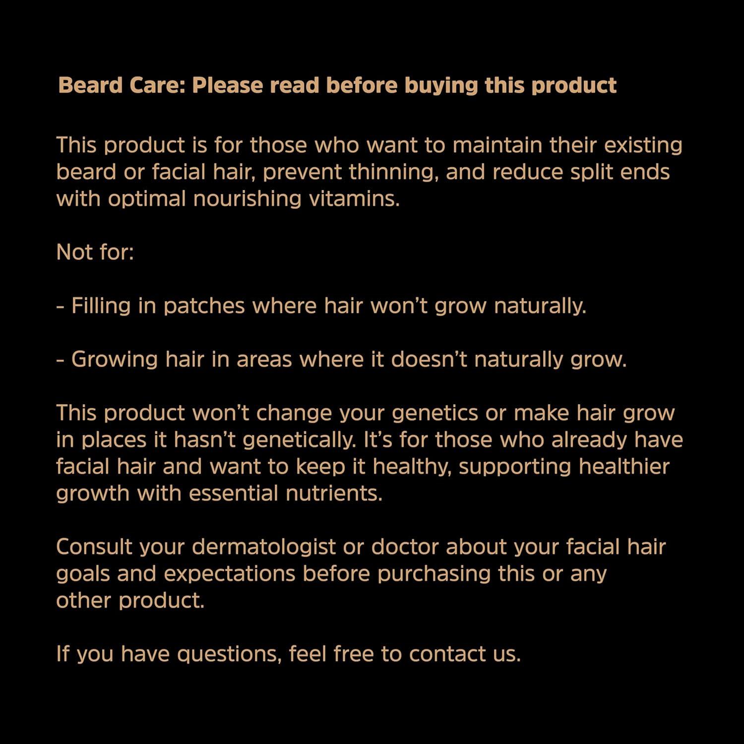 Alpha Beard Growth Vitamins with Biotin 10,000mcg, goMCT & Collagen ...