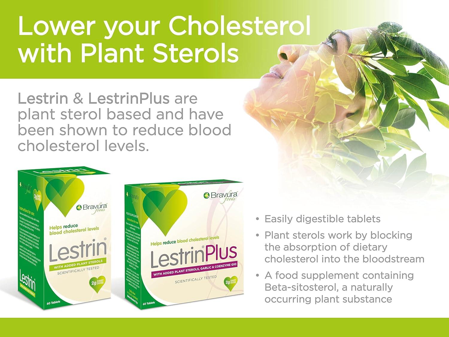 Lestrin Plus 60 Tablets - Vanilla Flavour Food Supplement with Plant ...