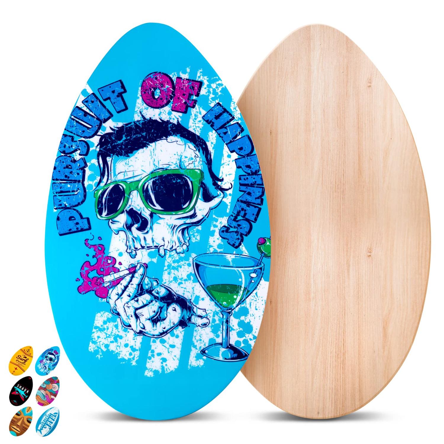 TCXDG Skipper Skimboard 35&41 Inch Wooden Beginners Skim Board - Easy ...