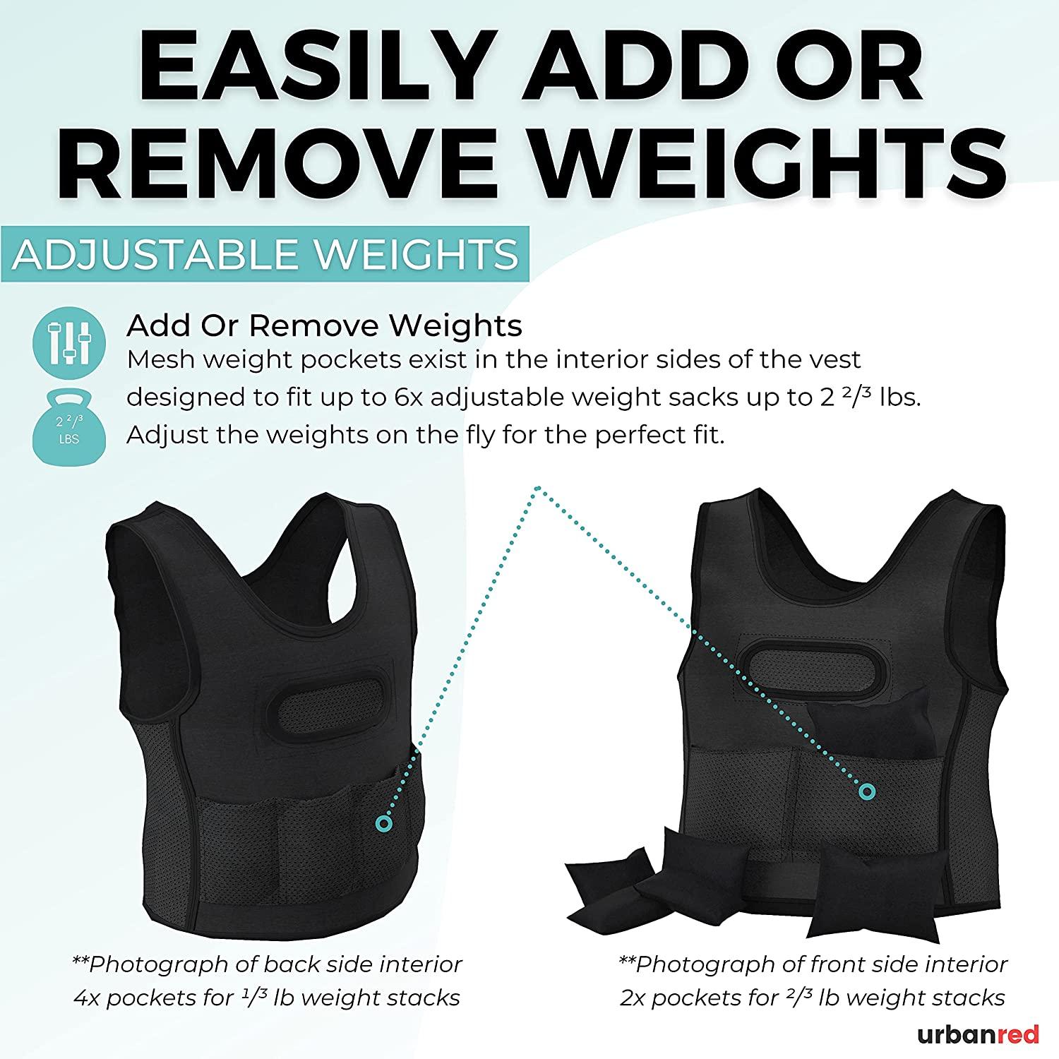 UrbanRed Kids Weighted Vest Ages 5-9 (Medium) - Sensory Compression ...