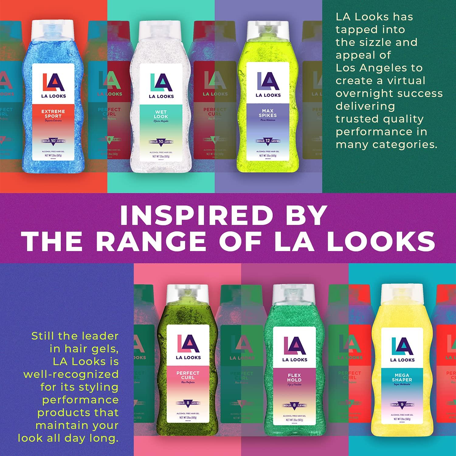 LA Looks Extreme Sport Styling Hair Gel - 20 Oz - High Performance Hold ...