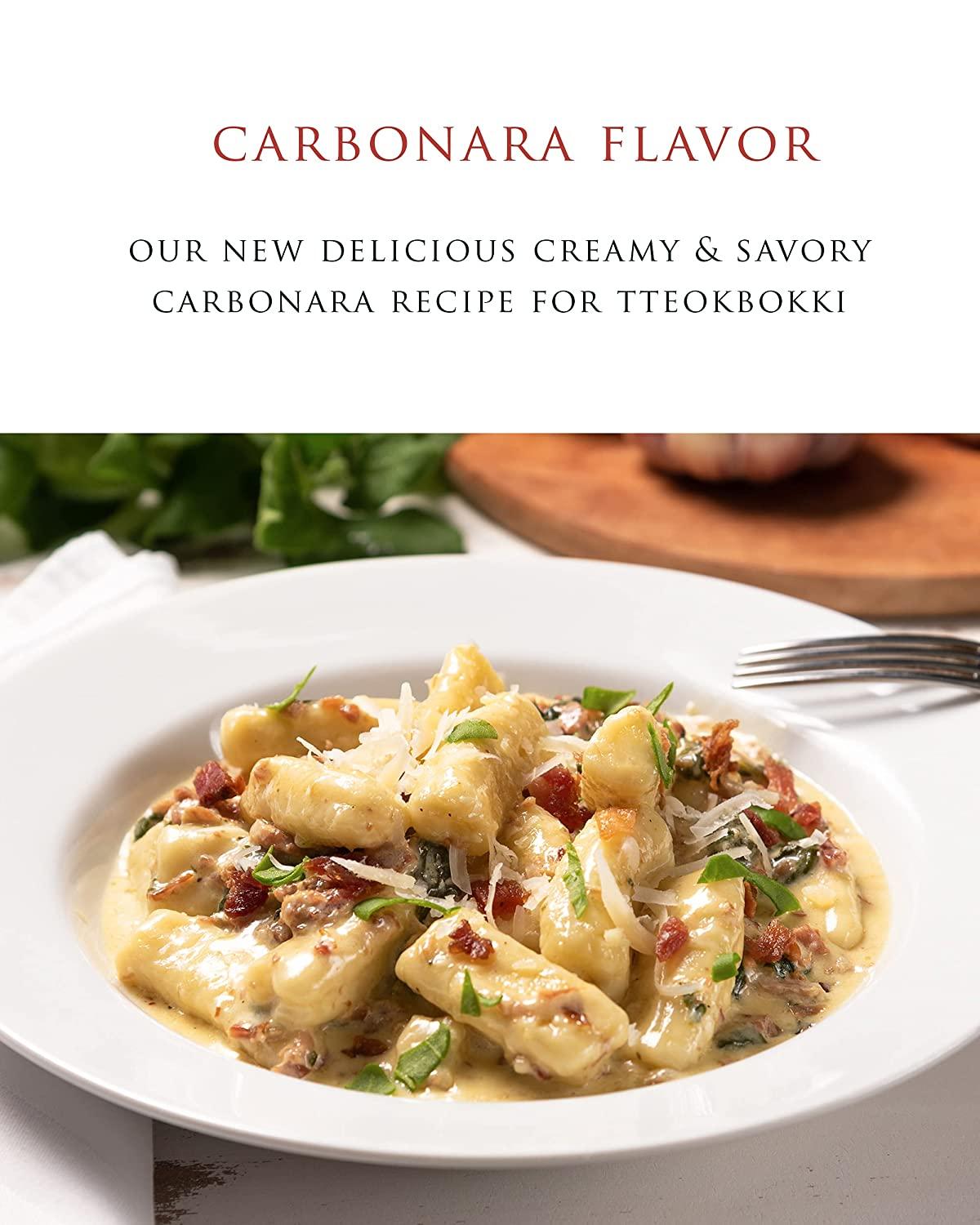 Samjin Amook Tteokbokki Fish Cake & Rice Cakes (Carbonara) - High ...