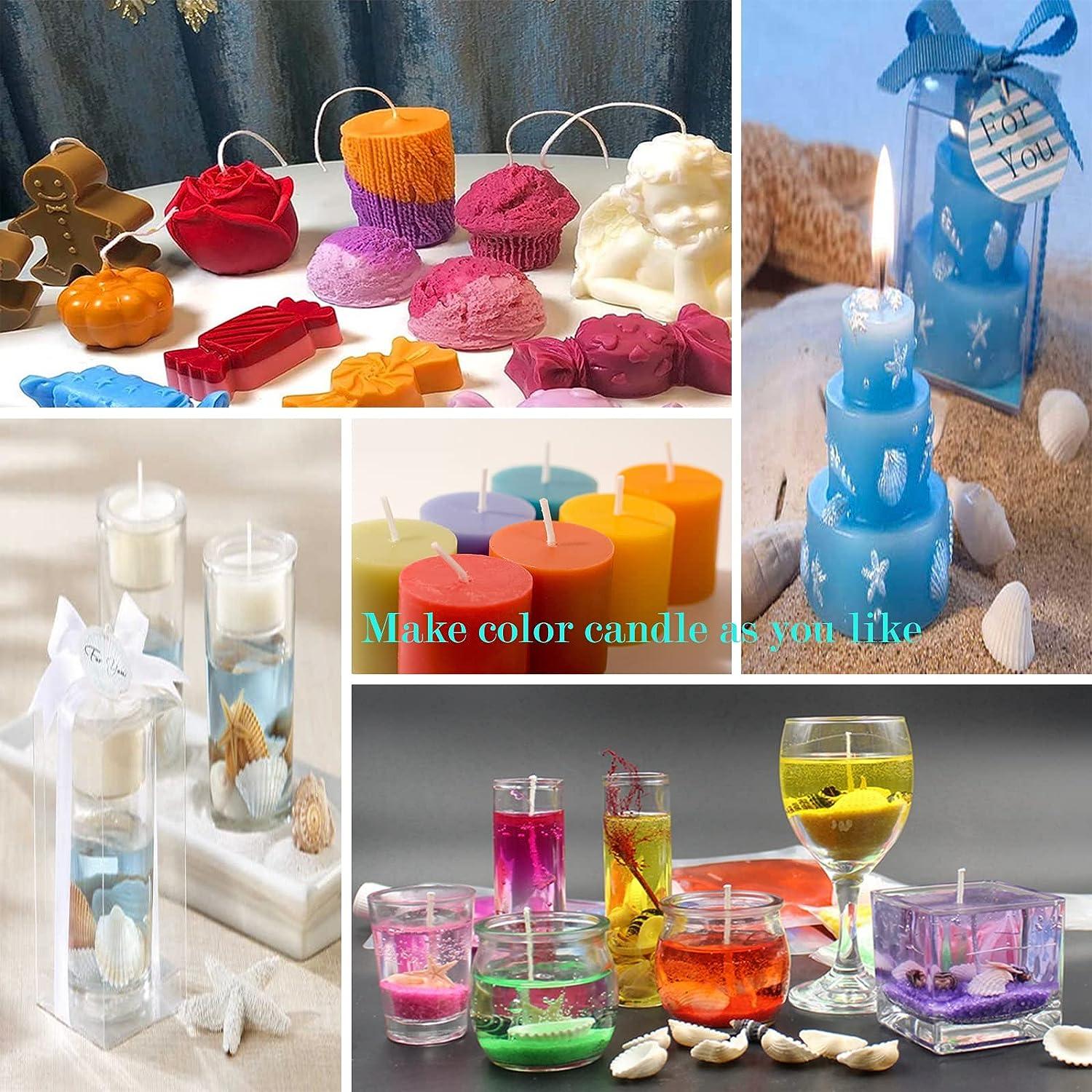 24 Color Liquid Candle Dye for DIY Candle Making - Soy Wax, Beeswax ...