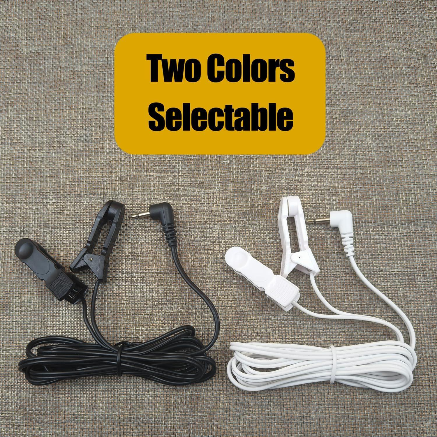 TENS Ear Clips for Vagus Nerve Stimulation - BesCable 3pcs Lead Wire ...