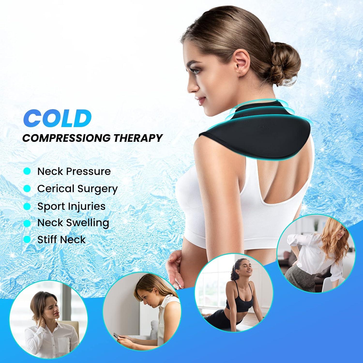 iTHEARU Neck Ice Pack Wrap - Reusable Cold & Hot Therapy for Neck and ...