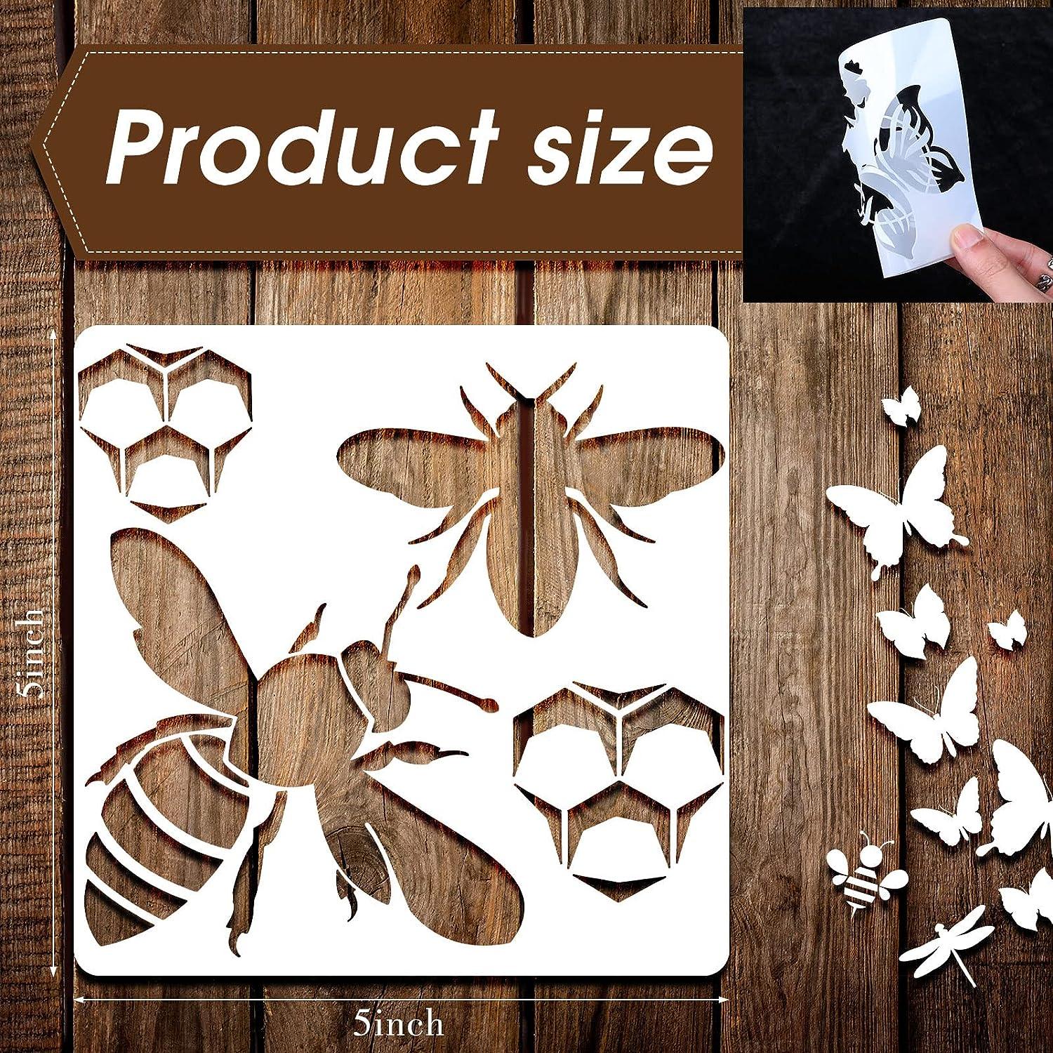 Insect Style Stencil Set - 20 Reusable Stencils for DIY Painting on ...