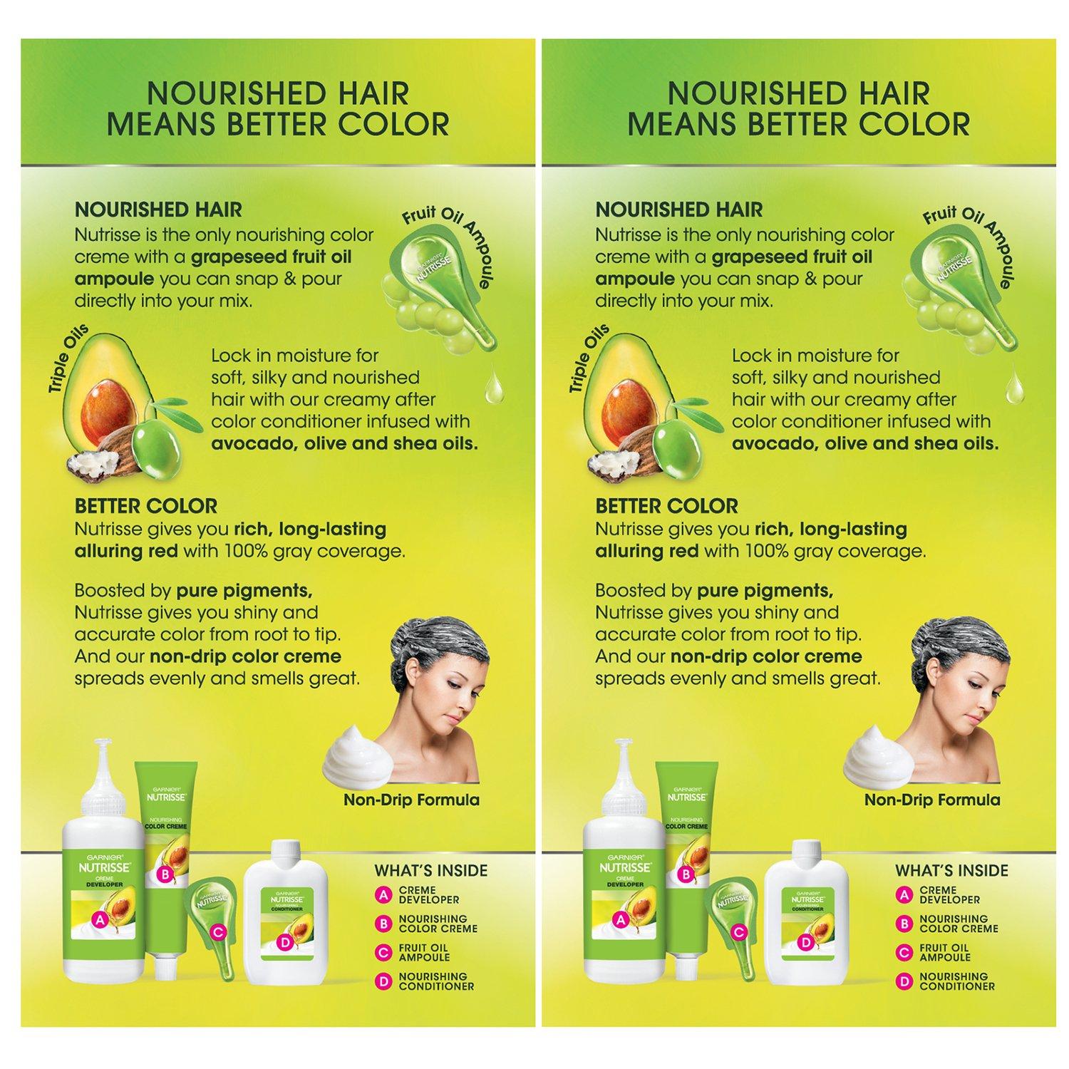 Garnier Nutrisse 56 Medium Reddish Brown Hair Color Creme - 2 Pack ...
