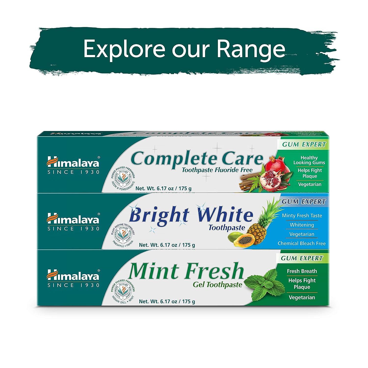 Himalaya Complete Care Toothpaste 6.17 Oz - Fluoride-Free | Reduce ...