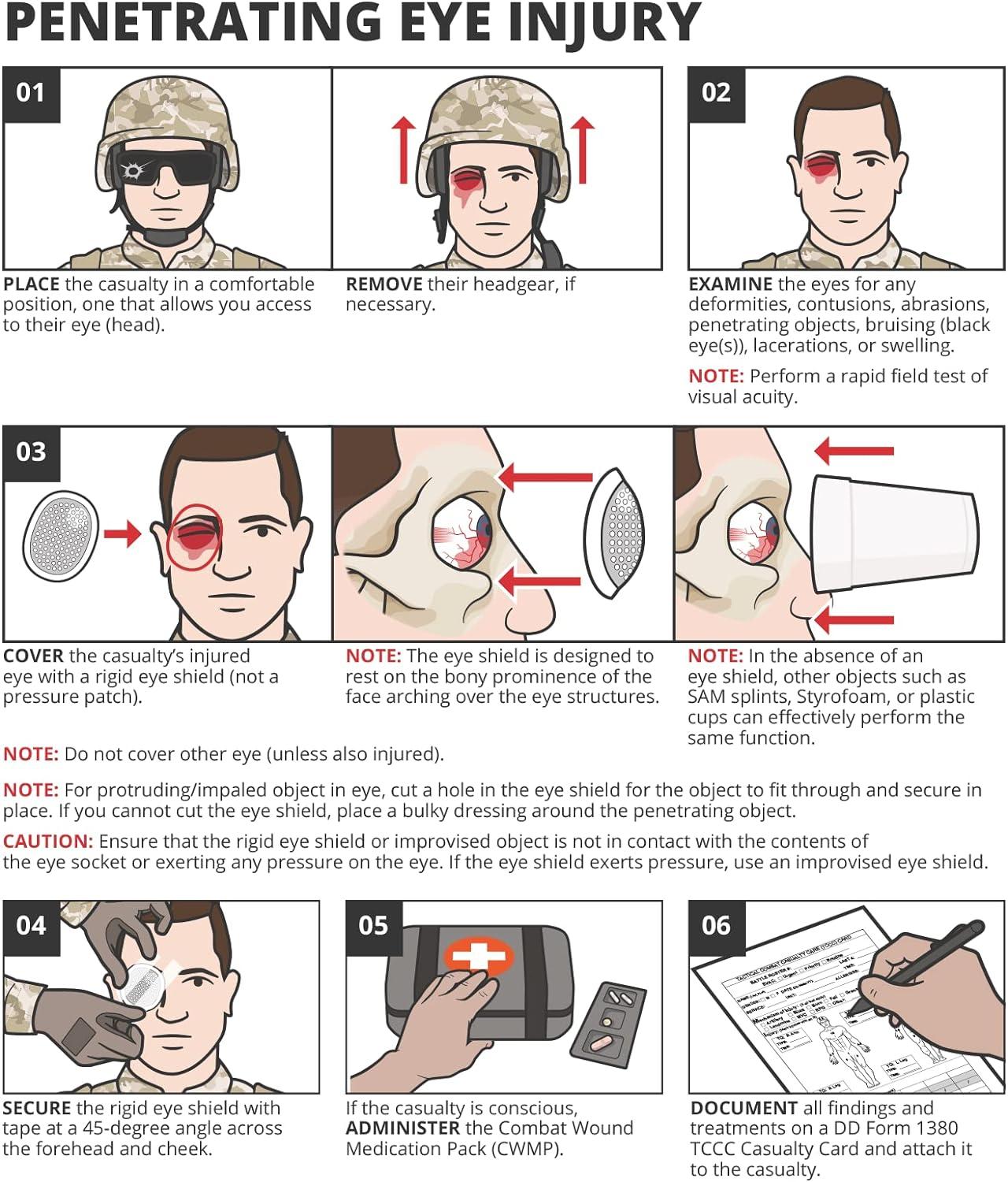 RHINO RESCUE Fox Eye Shield w/ Garter Pack - 1 Count | Eye Protection ...