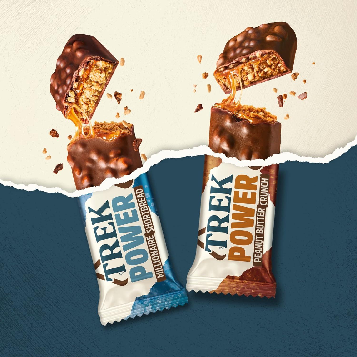 TREK Protein Power Bar Millionaire Shortbread - Plant Based - Gluten ...