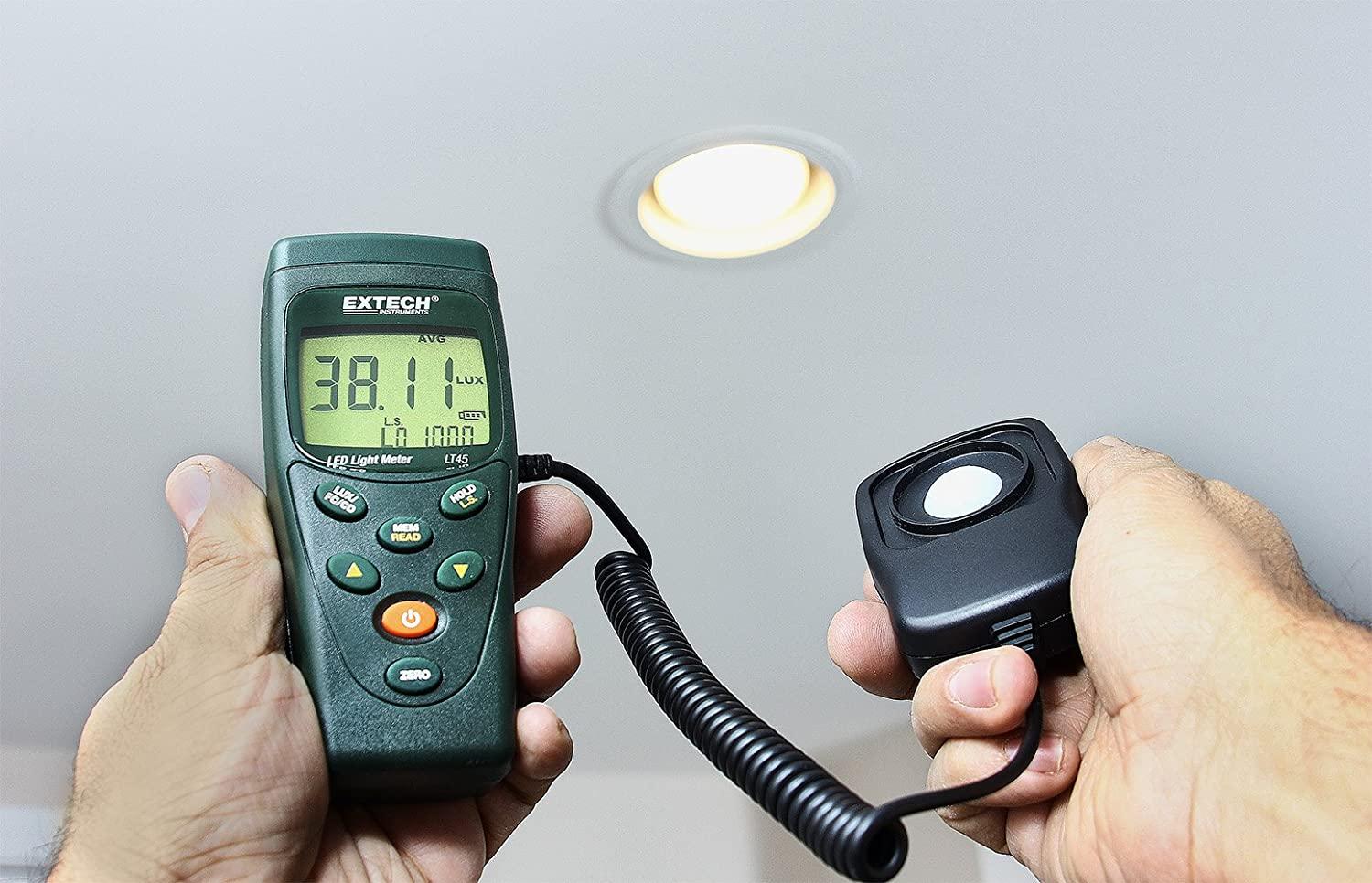 Extech LT45 Color LED Light Meter - Professional Light Measurement Tool ...