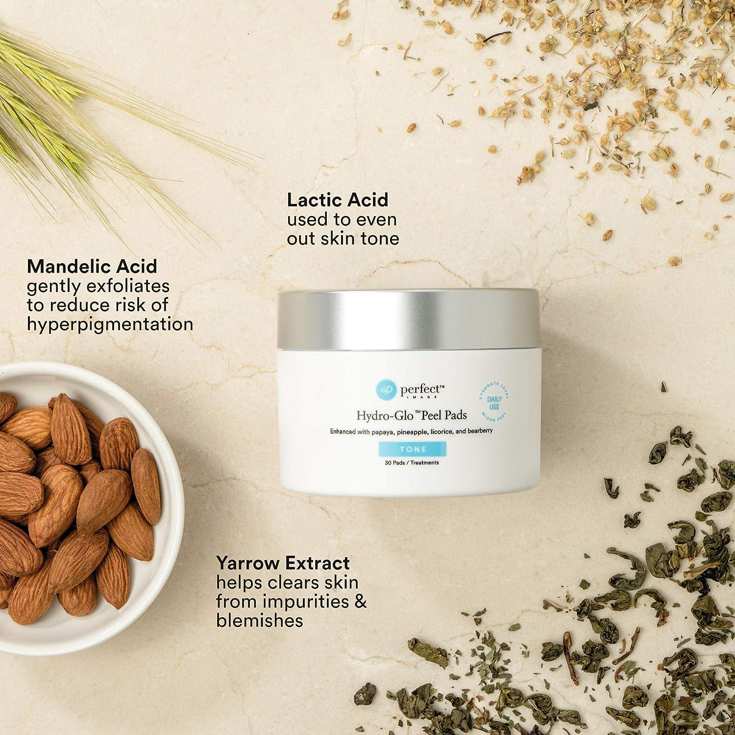 10% Hydro-Glo Daily Peel Pads with Lactic Acid, Mandelic Acid ...