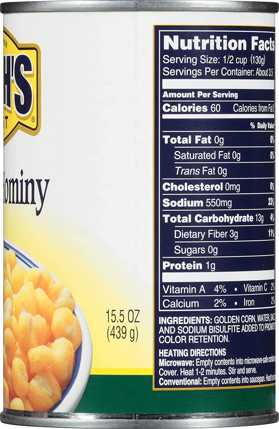 Bush's Best Baked Beans Golden Hominy 15.5 OZ - Pack of 12 | Buy Now ...