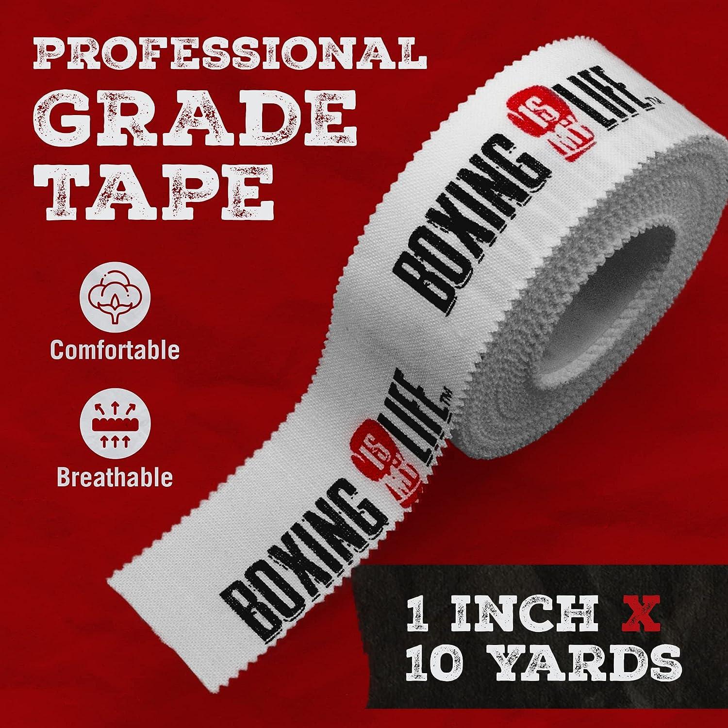 Boxing Tape 1 x 10 Yards - 12 Roll Box | Athletic & Sports Tape for ...