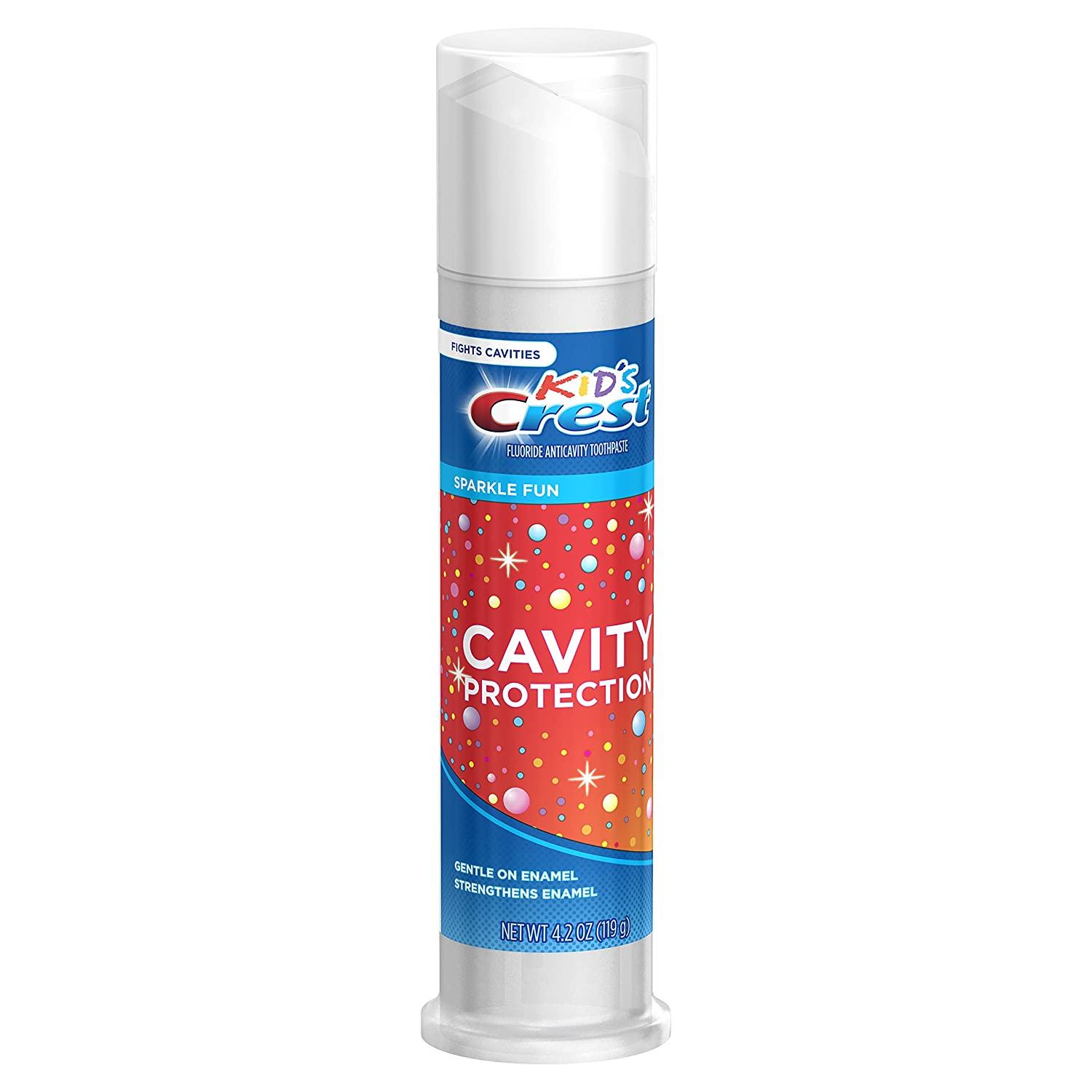 Crest Kids Sparkle Fun Flavor Toothpaste 4.2 Oz - Cavity Protection for ...