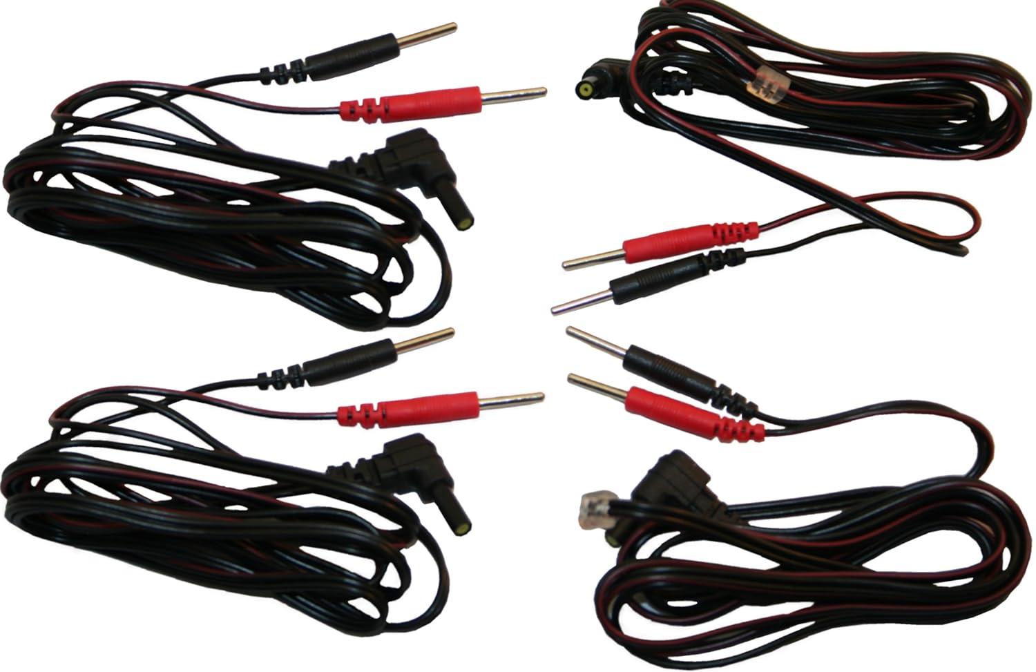 Syrtenty 45 Replacement TENS Unit Lead Wires - 3.5 mm 4 Pack for ...