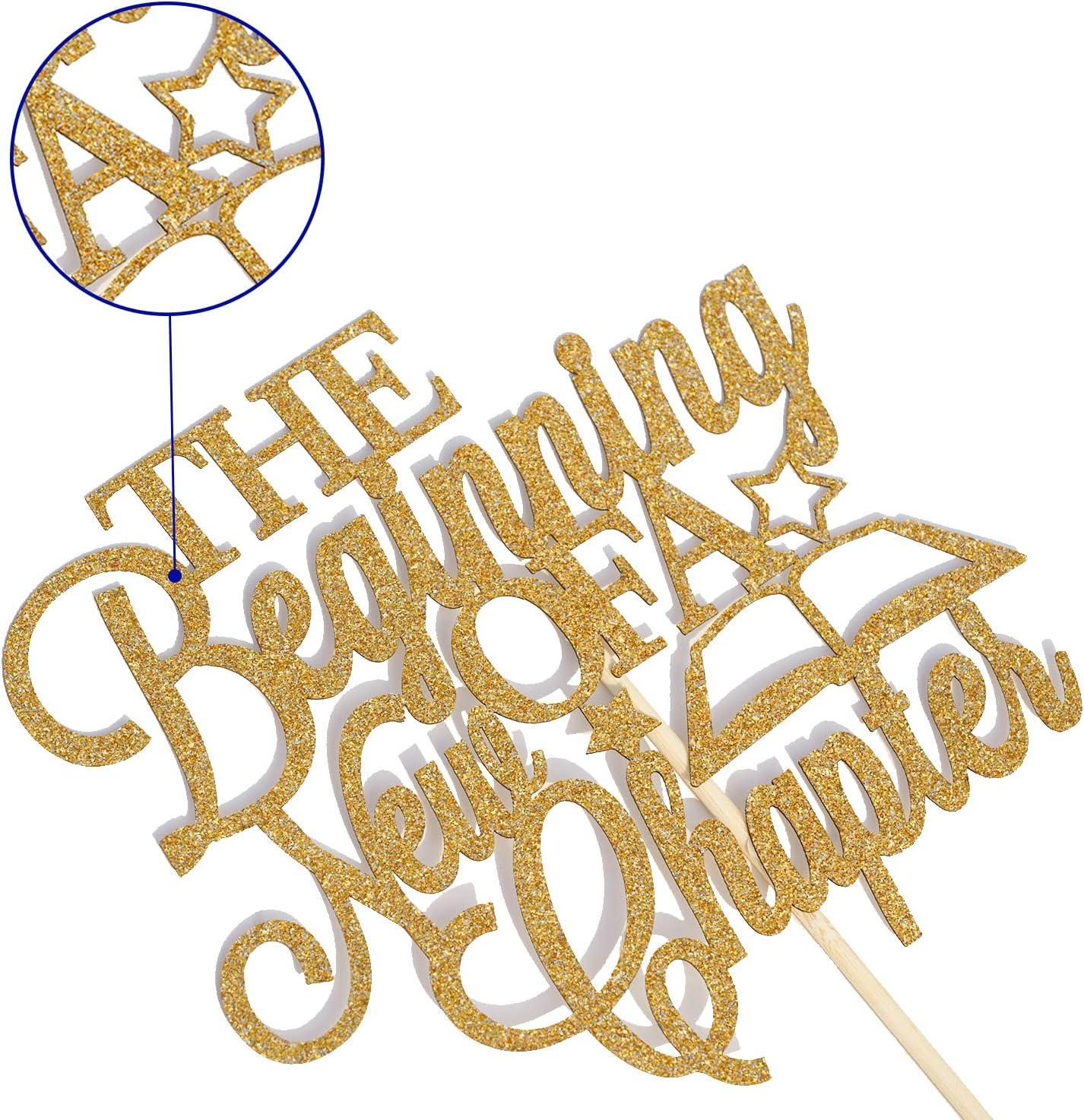 The Beginning of a New Chapter Cake Topper Farewell Party Decorations ...