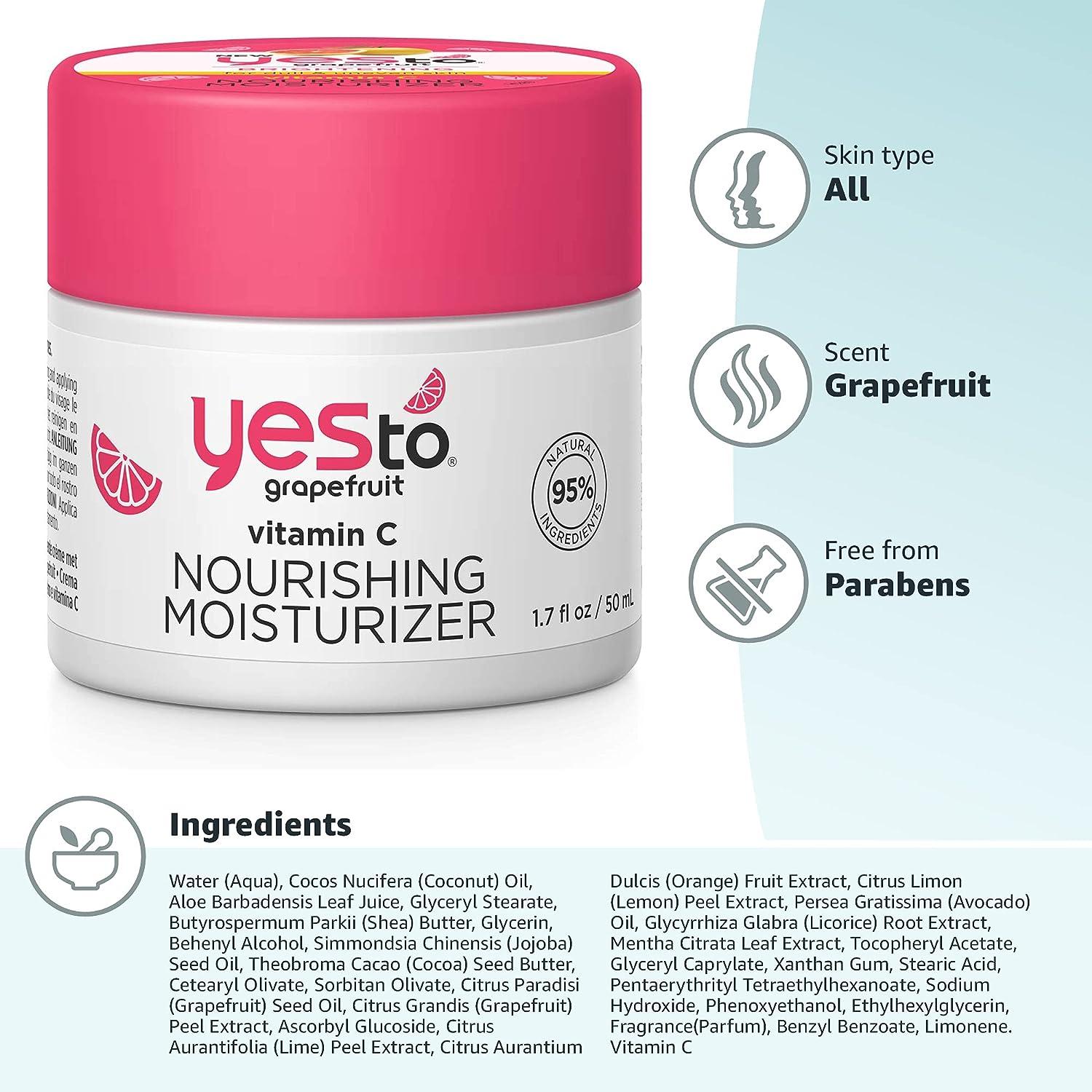 Yes To Grapefruit Nourishing Moisturizer - Renewing Formula with ...