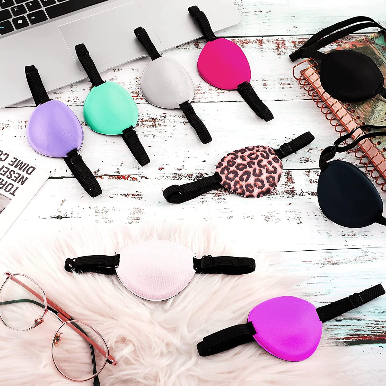 SATINIOR Silk Adjustable Eye Patch - Pack of 10 | Soft Pirate Eye ...