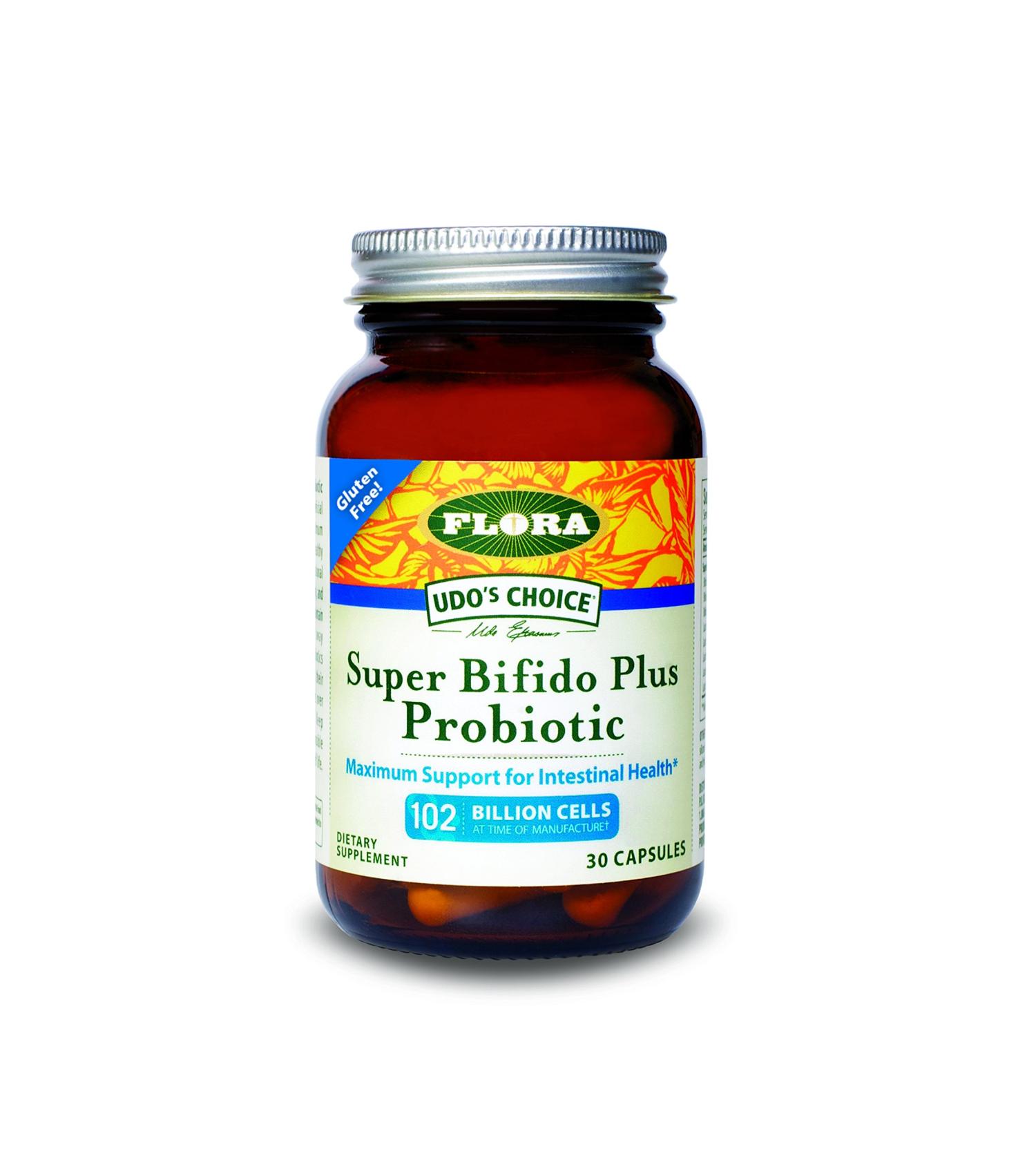 Flora Super Bifido Plus Probiotic â€“ 102 Billion Cells, 30 Capsules ...