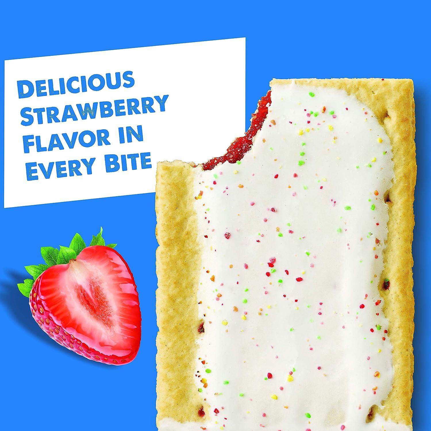 Kellogg's Pop-Tarts Frosted Strawberry Toaster Pastries - 12 Count: Fun ...