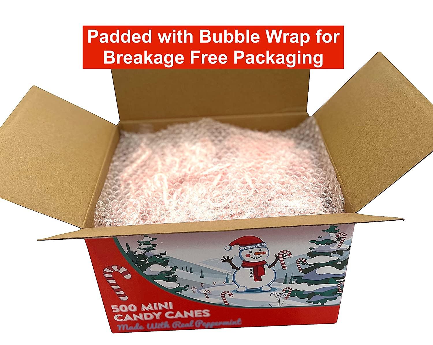 Real Peppermint Mini Candy Canes - 520 Count Bulk Pack for Holidays and ...