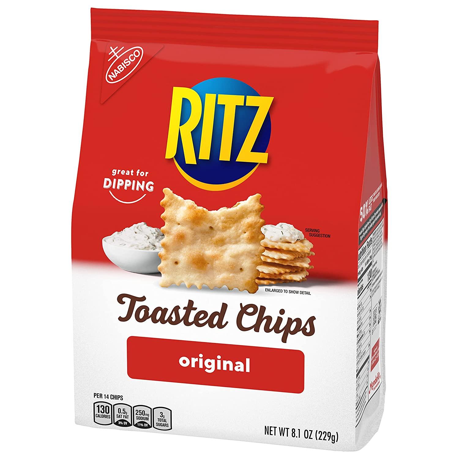 RITZ Original Toasted Chips Crackers - 6-Pack, 8.1 oz Bags | Buy Now ...
