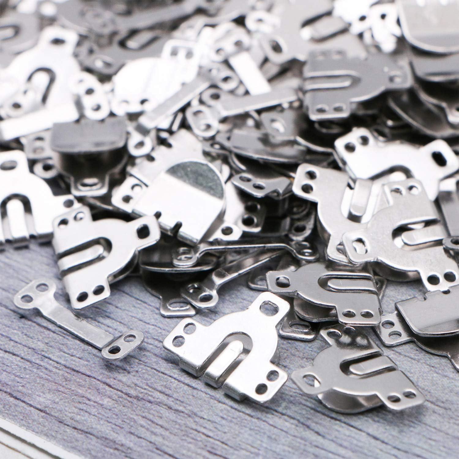 Onwon 60 Set Sewing Hooks and Eyes Closure for Trousers Skirts Dresses ...