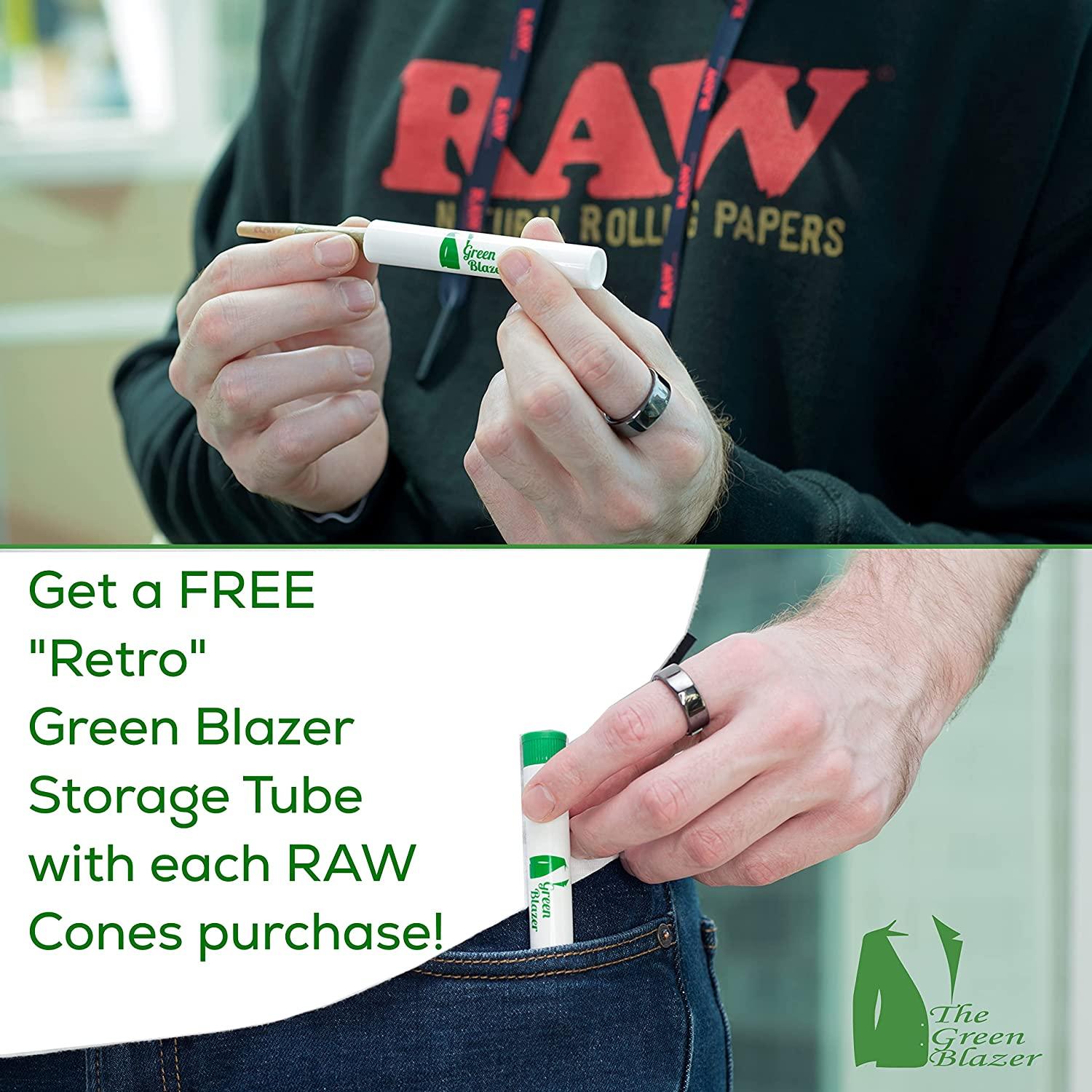 RAW Cones 98 Special 50 Pack - Slow Burning Pre Rolled Cones with Tips ...