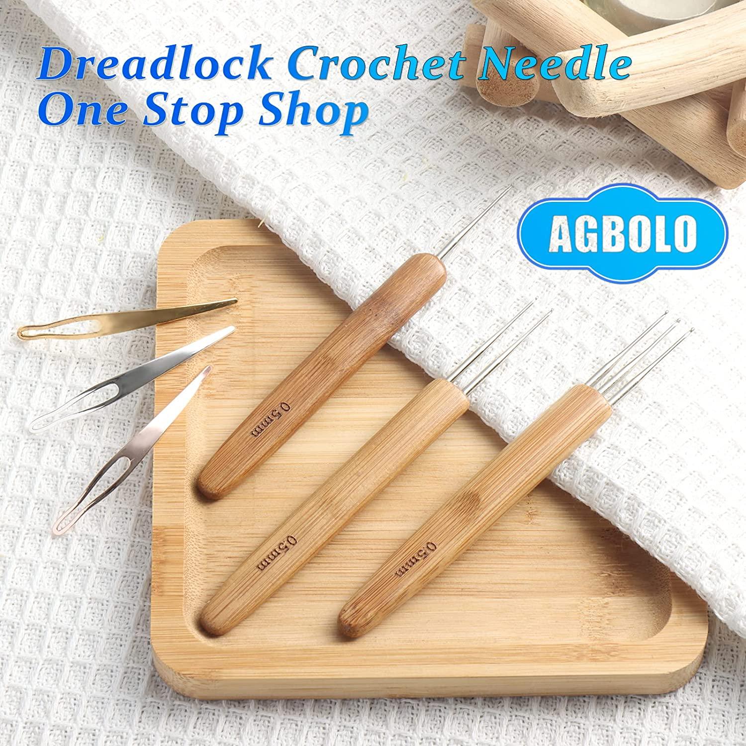 Dreadlock Crochet Needle Set - 6PCS 0.5mm Hooks for Real Locs | Durable ...