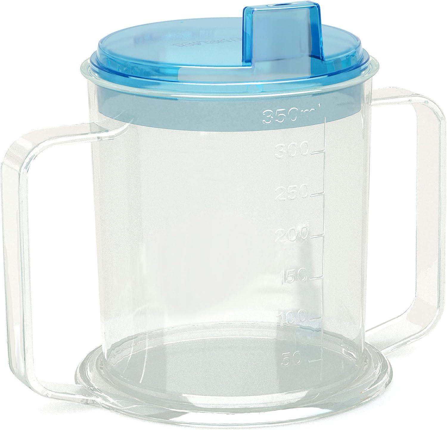 Easy Grip Drinking Cup for Disabled Adults | Anti-Splash Spout and ...