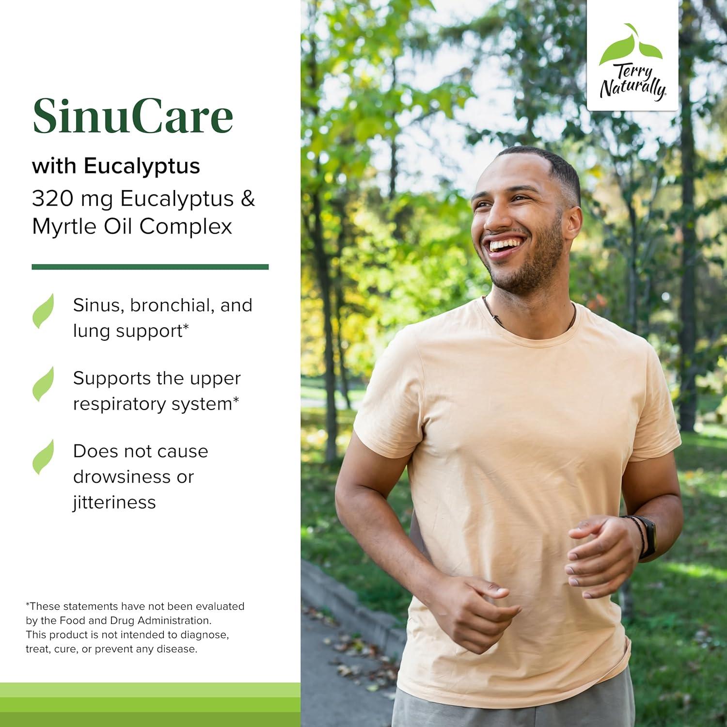 Terry Naturally SinuCare 320 mg - Eucalyptus & Myrtle Oil Softgels | 60 ...