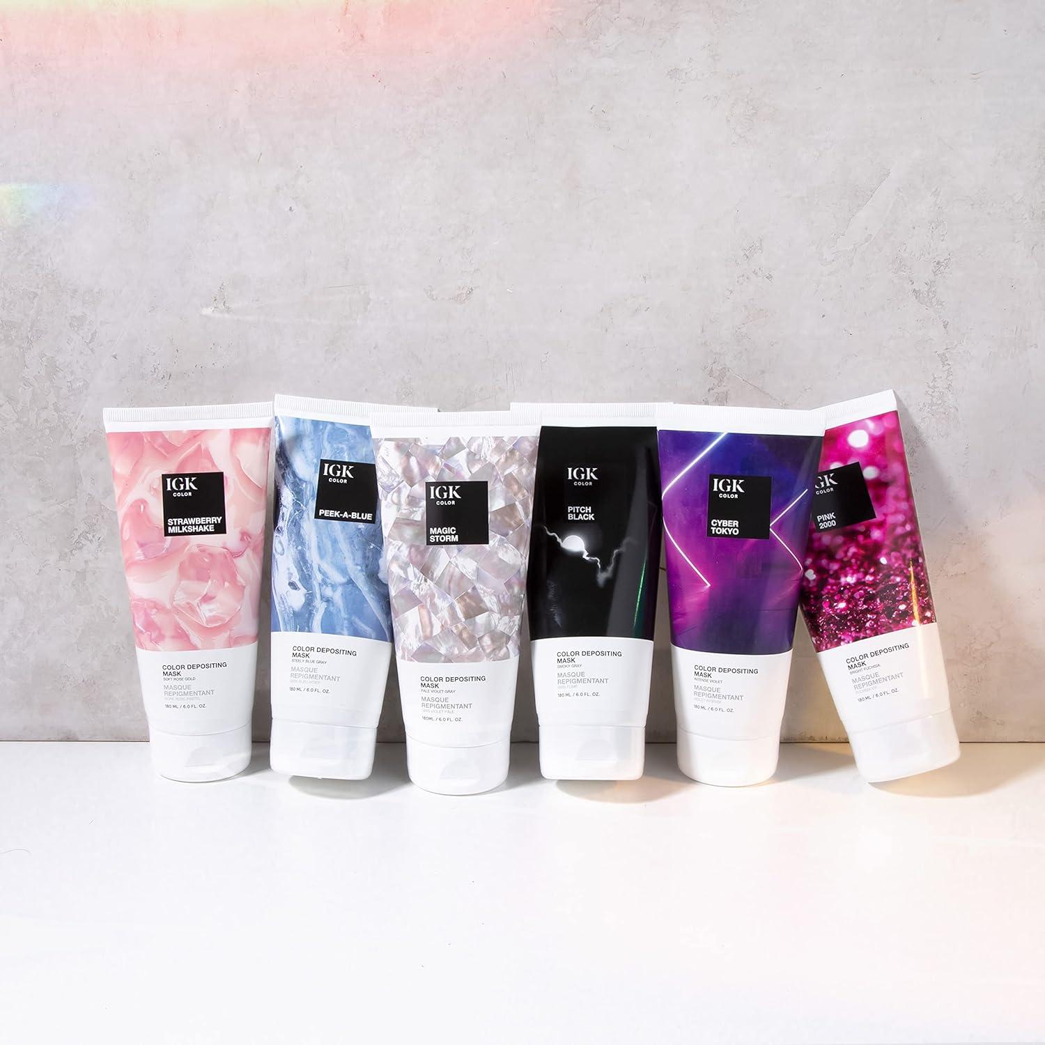 IGK Color Depositing Mask - Strawberry Milkshake (Soft Rose Gold ...