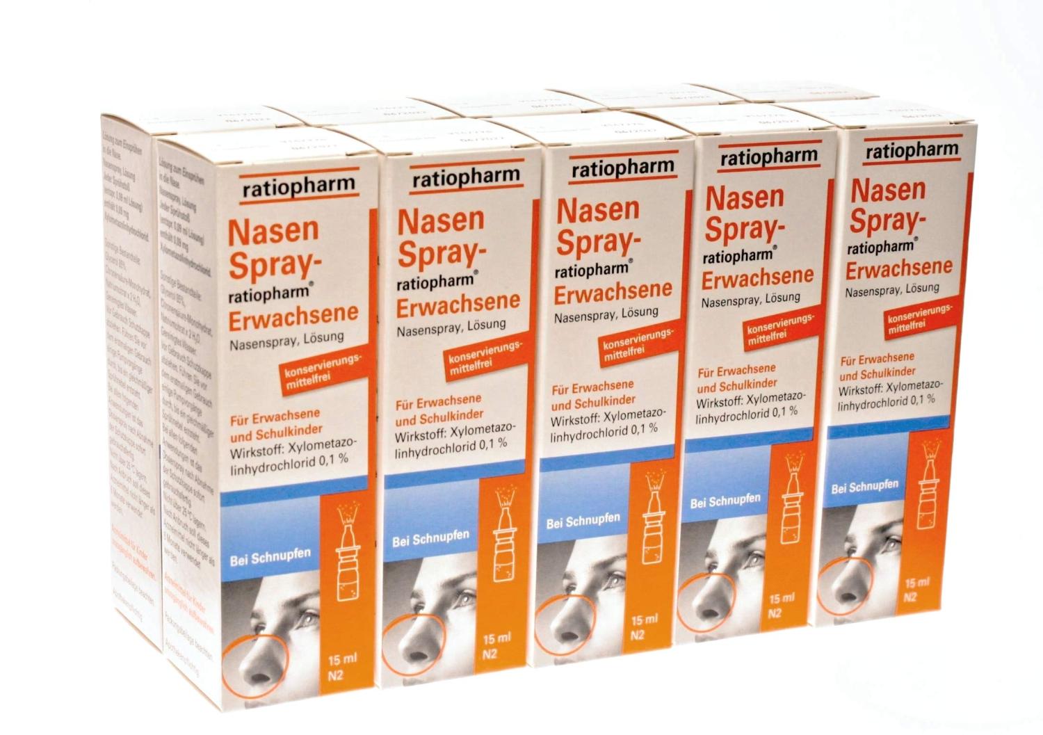Buy NASAL SPRAY ratiopharm for Sinusitis - Value Pack 10x15ml for ...